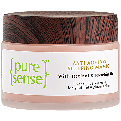 Buy PureSense Anti-Ageing Sleeping Mask - Retinol & Rosehip Oil, For ...