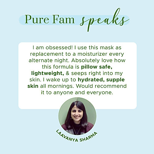 Buy PureSense Hydrating Sleeping Mask - Cucumber & Hyaluronic Acid, For ...