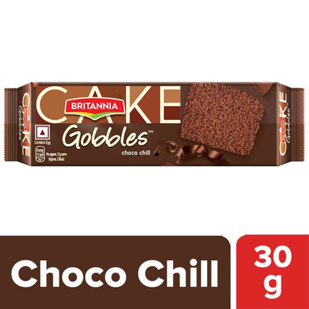 Buy Britannia Gobbles Bar Cake - Choco Chill, Soft & Fluffy Snack ...