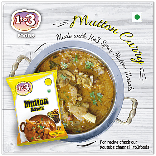 Buy 1TO3 Mutton Masala - Natural Authentic Spices, Rich & Yummy Flavour ...