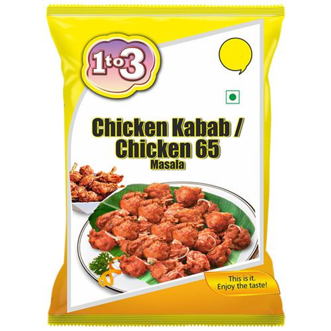 Buy 1TO3 Chicken Kabab Masala - Natural Authentic Spices, Rich & Yummy ...