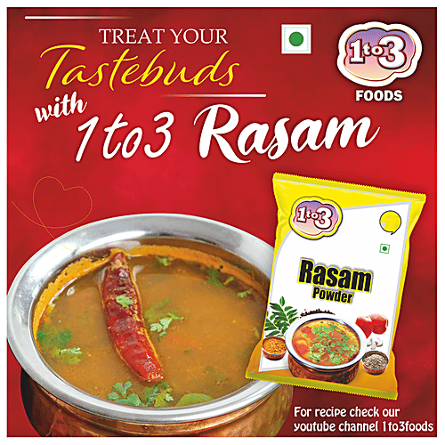 Buy 1TO3 Rasam Powder - Natural Authentic Spices, Rich & Yummy Flavour ...