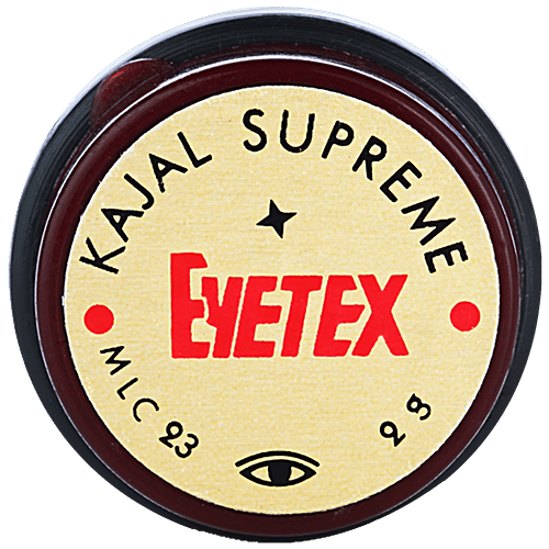 Buy Eyetex Kajal Supreme Paste, - Black, All Natural Kajal, Skin ...