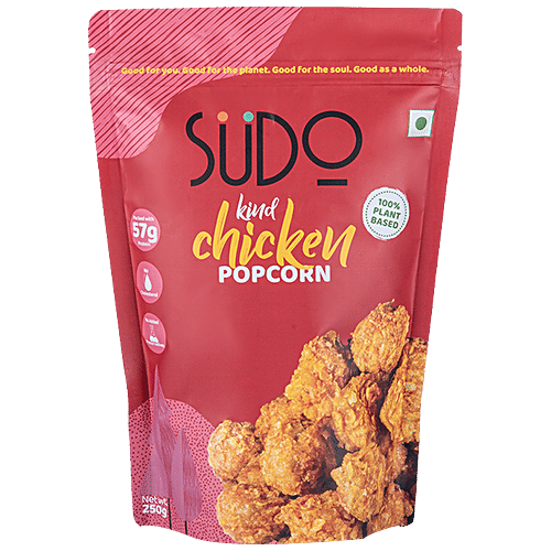 Buy Sudo Plant-Based Chicken Popcorn - Rich In Protein, Vegan, No Added ...