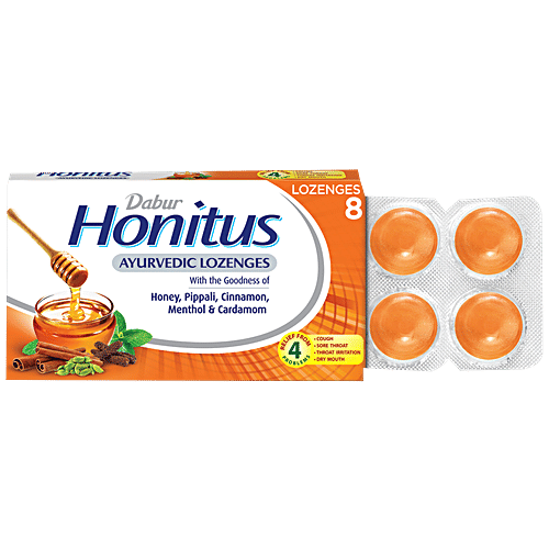Buy Dabur Honitus Ayurvedic Lozenges - For Cough, Sore Throat Online at ...