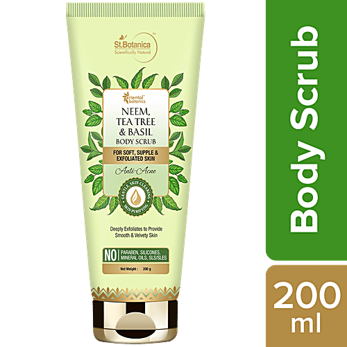 Buy Oriental Botanics Neem, Tea Tree & Basil Body Scrub - Anti Acne ...