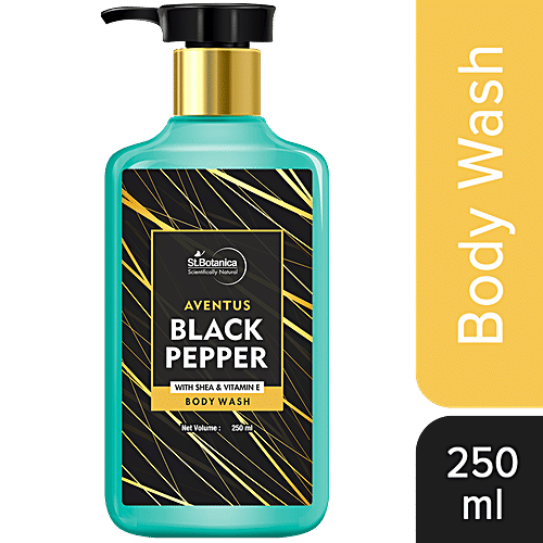 Buy StBotanica Aventus Black Pepper Body Wash - With Shea & Vitamin E ...