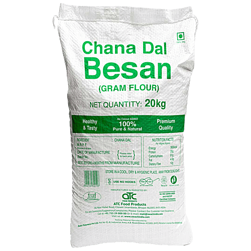 Buy Atc Besan/Gram Flour - 100% Natural, Rich In Protein & Fibre, Helps ...