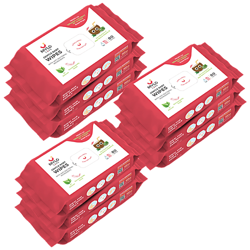 Buy Mylo Care Gentle Baby Wipes - With Organic Coconut Oil & Neem ...