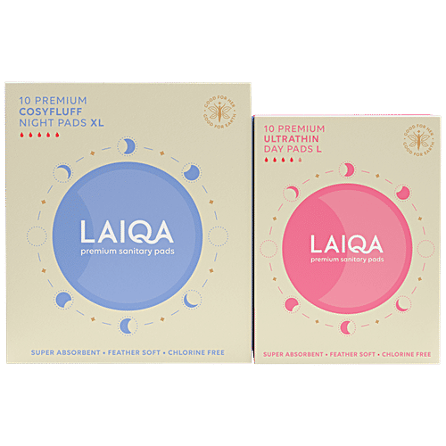 Buy Laiqa Ultra-Soft Day & NighT 20 pcs (10 HF + 10 MF ) Online at Best ...