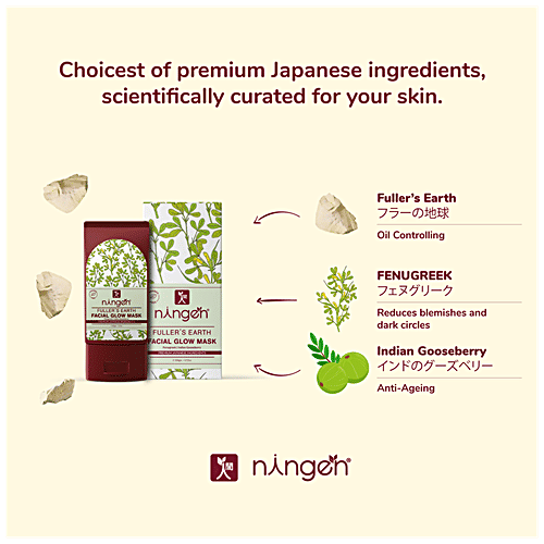 Buy Ningen Fuller's Earth Facial Glow Mask - Fenugreek & Indian ...