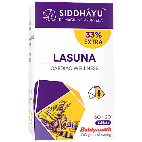 Buy Siddahyu Lasuna/Garlic Tablet - Vegan, Pure & Natural, For Cardiac ...