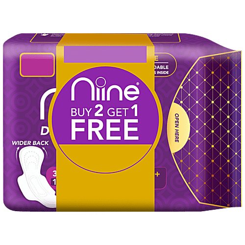 Buy Niine Dry Comfort Ultra Thin Sanitary Pad - Helps Prevent Rashes ...