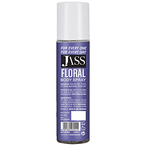Buy Jass Floral Body Spray - 0% Gas & Long-Lasting Fragrance Online at ...