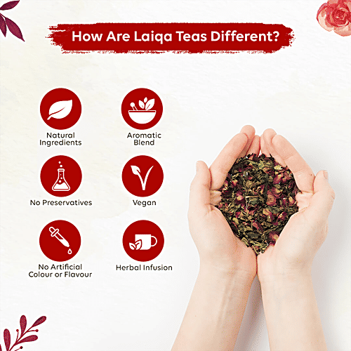 Buy LAIQA Womens Wellness Tea For Energy - Unique & Refreshing Blend Of ...