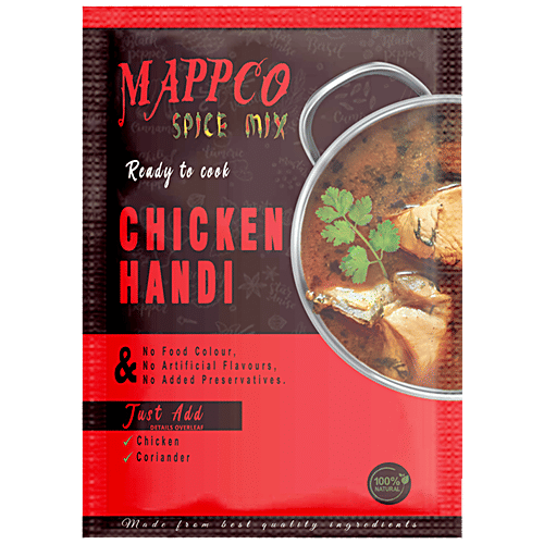 Buy MAPPCO Ready To Cook Chicken Handi - 100% Natural, Spice Mix, No ...