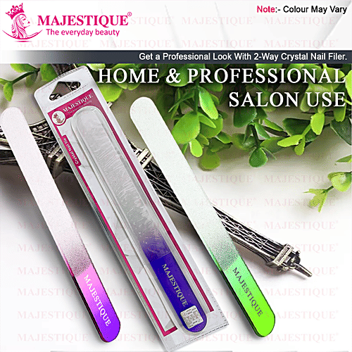 Buy MAJESTIQUE Crystal Nail File - Reusable, Easy To Use, Rustproof, FN ...