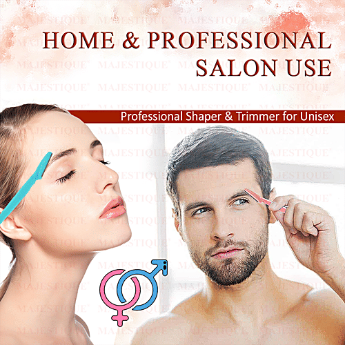 Buy MAJESTIQUE Eyebrow Razor/Shaper/Trimmer - Comfortable Grip, Easy To ...