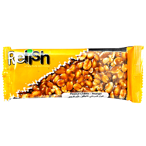 Buy Relish Peanut Chikkis - Mango, Crispy, Crunchy Snack Online at Best ...