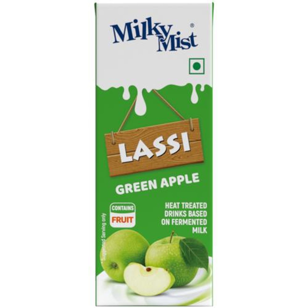 Buy Milky Mist Lassi - Green Apple, UHT, Drink Based On Fermented Milk ...