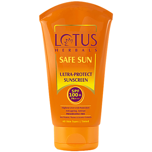 Buy Lotus Herbals Safe Sun Ultra Protect Sunblock - SPF 100+, PA ...
