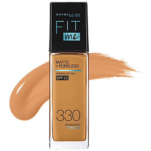 Buy Maybelline New York Fit Me Matte + Poreless Liquid Foundation With ...