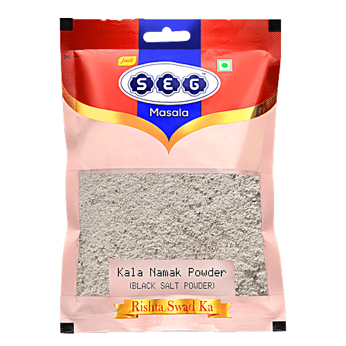 Buy Seg Kala Namak/Black Salt Powder - 100% Natural & Pure, No ...