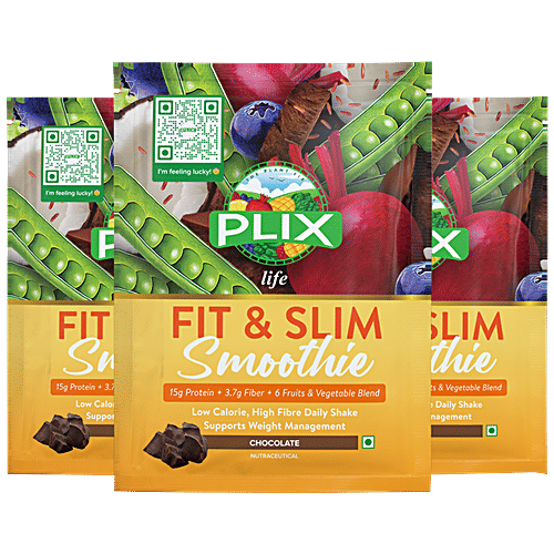 Buy PLIX Fit & Slim Smoothie - Chocolate, Meal Replacement Drink, Low ...