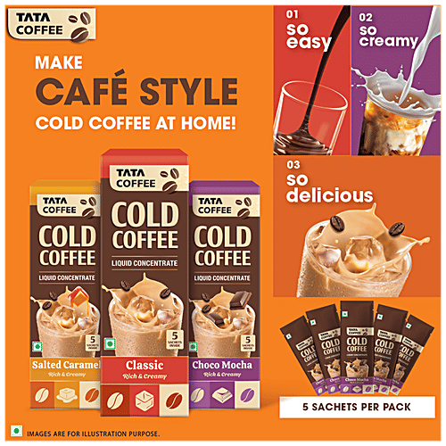 Buy Tata Coffee Cold Coffee Liquid Concentrate - Classic, Rich & Creamy ...