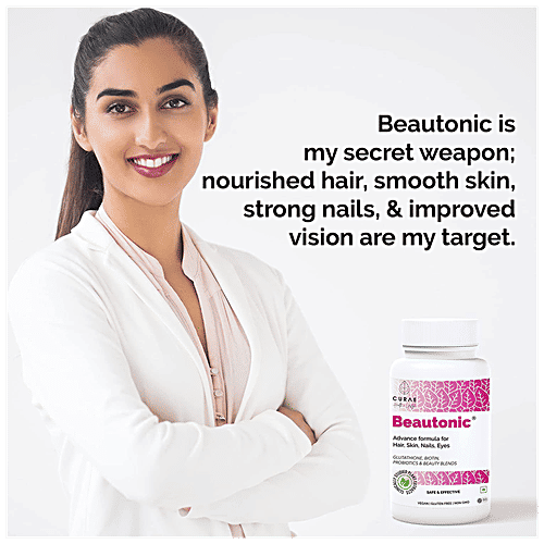 Buy CURAE HEALTH Beautonic Supplement Tablet - Vegan, For Healthy Skin, Hair, Nail Online at ...