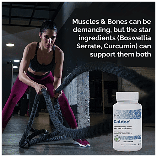 Buy CURAE HEALTH Caldoc Calcium Tablet - Supports Strong Bones, Vegan ...