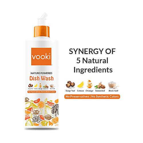 Buy Vooki Natured Powered Dishwash - Removes Dirt & Grease, No ...