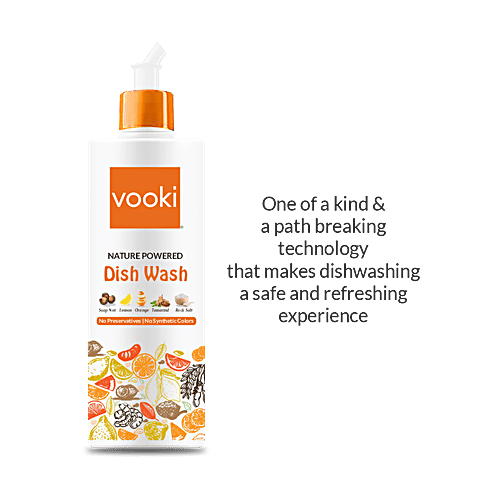 Buy Vooki Natured Powered Dishwash - Removes Dirt & Grease, No ...