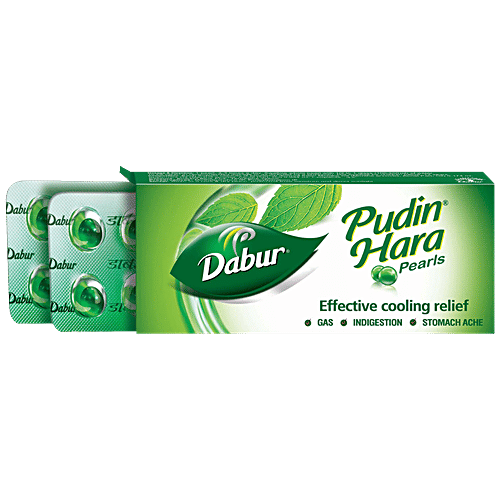 Buy Dabur Pudin Hara Pearls - Relieves Indigestion & Stomach Issues Online at Best Price of Rs ...