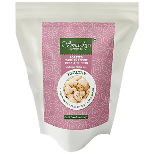 Buy SMACKYS Roasted Makhana Sour Cream N Onion - Snack, Rich Source Of ...