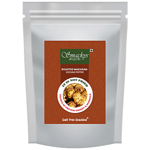 Buy SMACKYS Roasted Makhana Sizzling Pepper - Snack, Rich Source Of ...