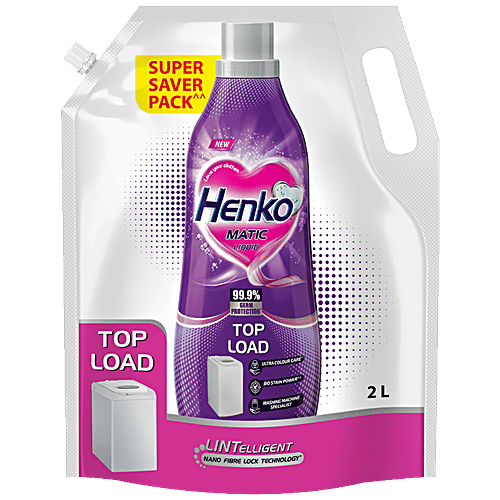 Buy Henko Matic Liquid Detergent - Top Load, Nano Fibre Lock Technology ...