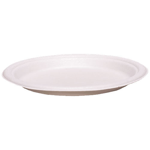 Buy Ekopak Disposable Plates - Round, Plain, 10 Inch, 100% ...