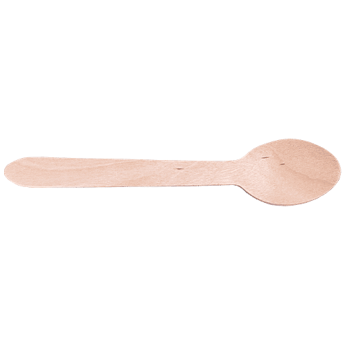 Buy Ekopak Wooden Spoons - 14 cm, 100% Natural, Durable, Sturdy Online ...