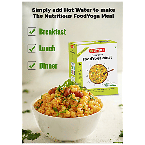 Buy Sattviko Sabudana Endurance Yoga Meal - Barbeque Flavour, Instant ...