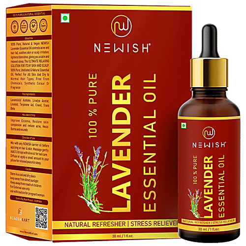 Buy Newish Lavender Essential Oil - For Hair, Skin & Diffuser Online at ...