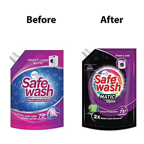 Buy Safewash Front Load Matic Liquid Detergent - 2X Stain Removal ...