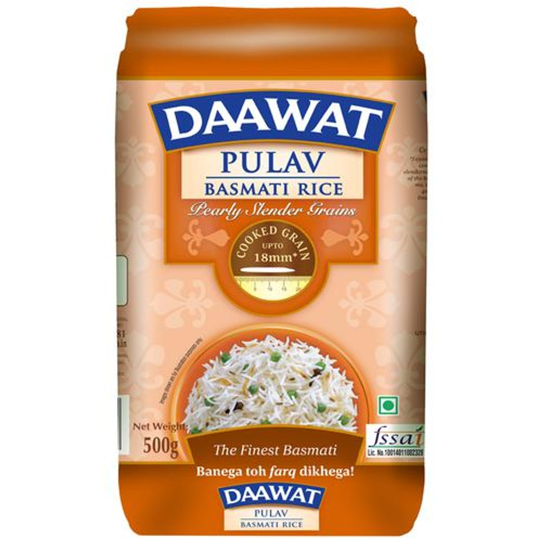 Buy Daawat Pulav Basmati Rice - Slender Grain, Rich In Aroma & Flavour ...