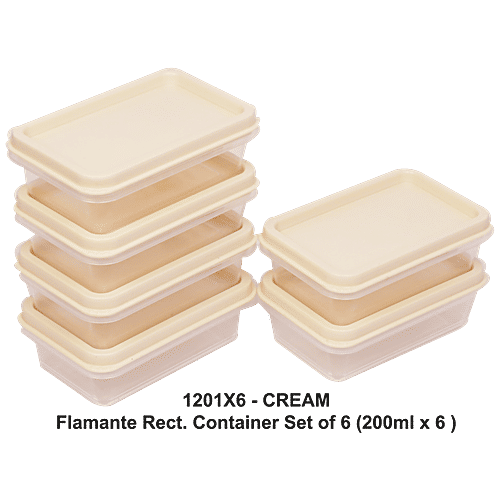 Buy Unica Flamante Rectangular Containers Set - Durable, Storage Boxes ...