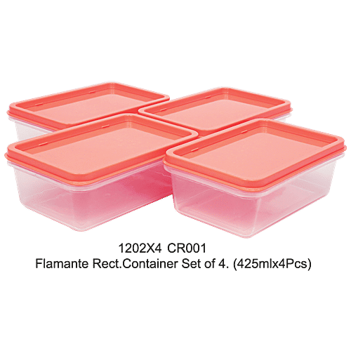Buy Unica Flamante Rectangular Containers Set - Durable, Storage Boxes ...