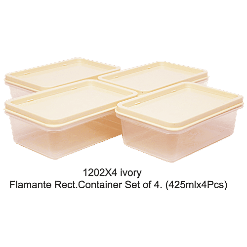 Buy Unica Flamante Rectangular Containers Set - Durable, Storage Boxes ...
