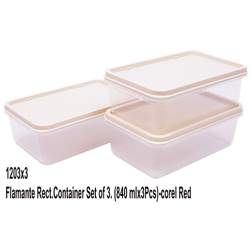 Buy Unica Flamante Rectangular Containers Set - Durable, Storage Boxes ...