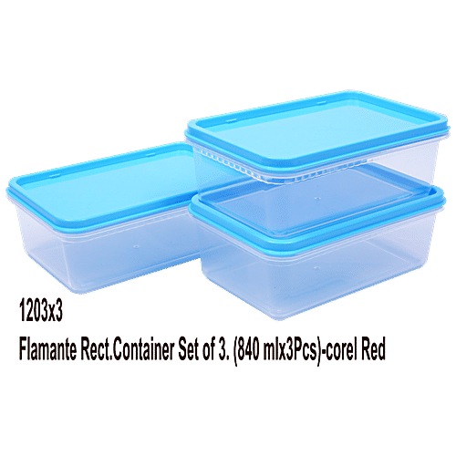 Buy Unica Flamante Rectangular Containers Set - Durable, Storage Boxes ...