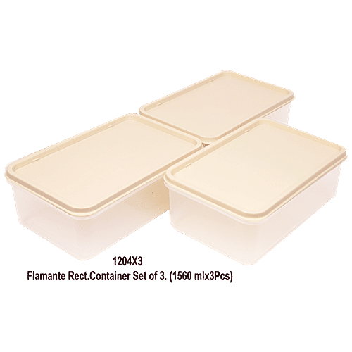 Buy Unica Flamante Rectangular Containers Set - Durable, Storage Boxes ...