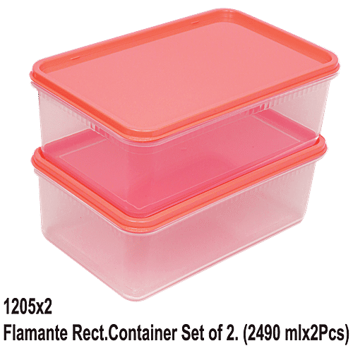Buy Unica Flamante Rectangular Containers Set - Durable, Storage Boxes ...